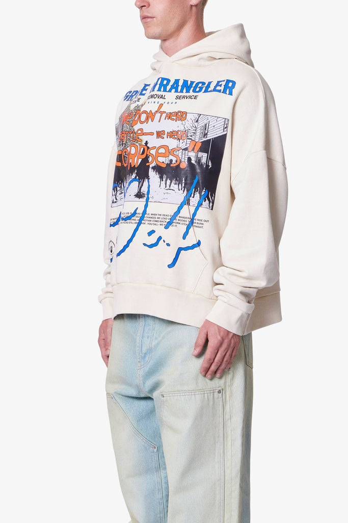 Grave Wrangler Hoodie - Off White | mnml | shop now