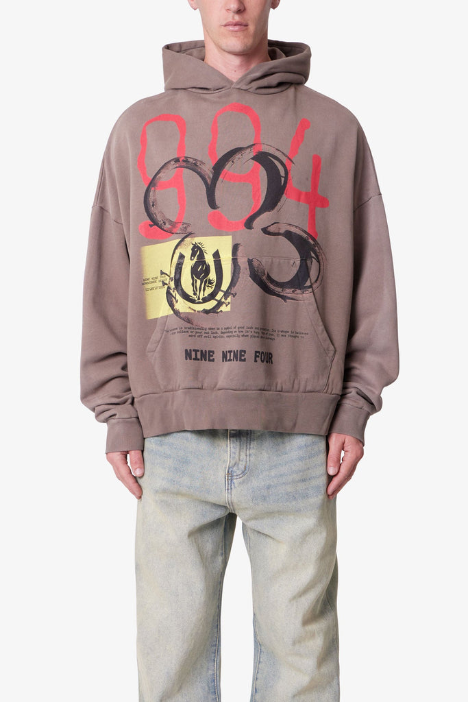 Horseshoe Hoodie - Brown | mnml | shop now