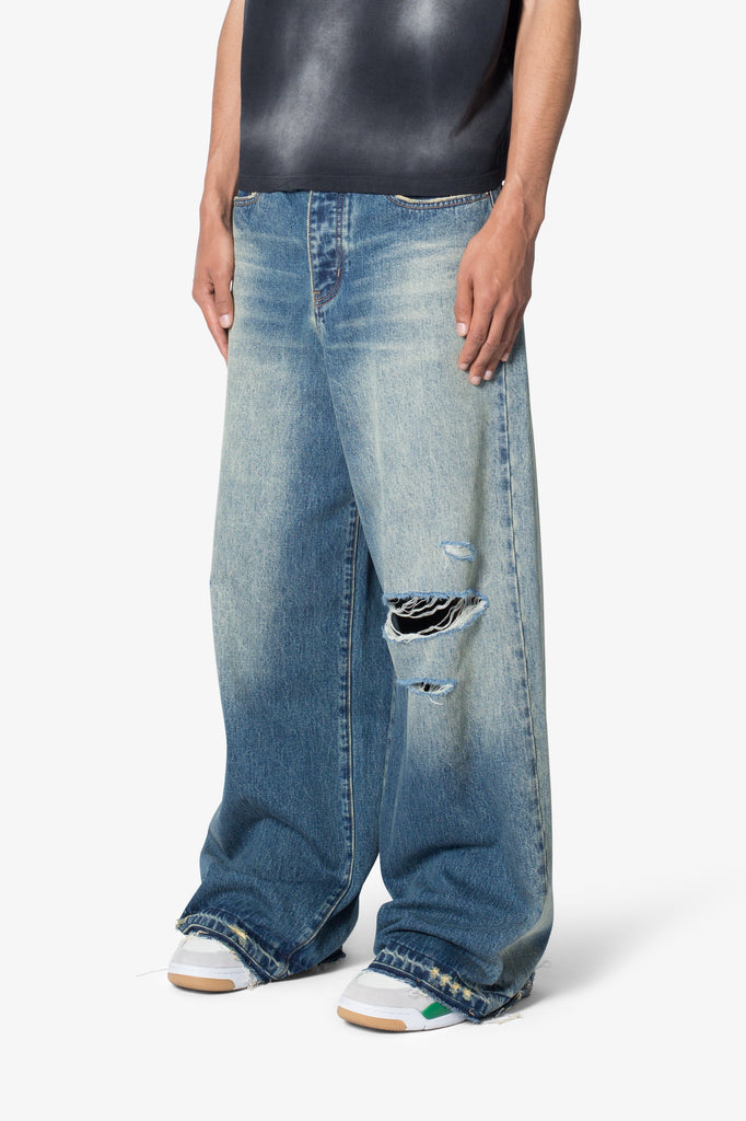 Baggy Rave Denim - Blue | mnml | shop now