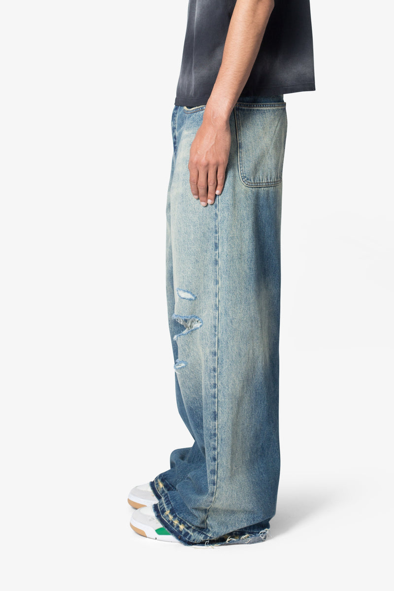 Baggy Rave Denim - Blue | mnml | shop now