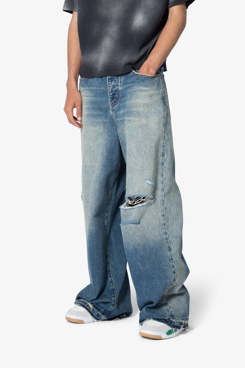 Baggy Rave Denim - Blue | mnml | shop now