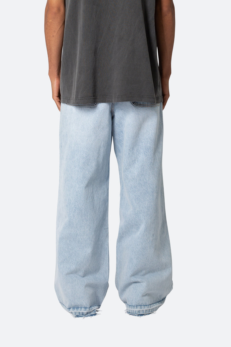 Baggy Rave Denim - Light Blue | mnml | shop now