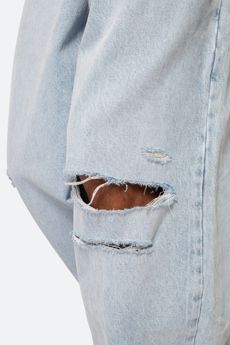 Baggy Rave Denim - Light Blue | mnml | shop now