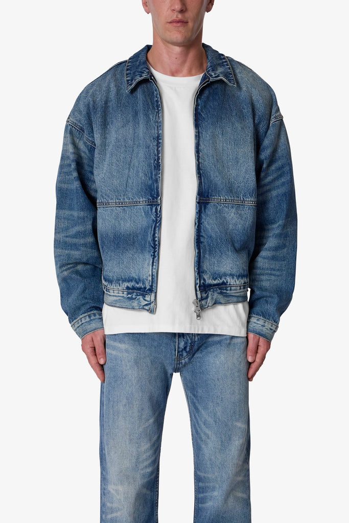 Denim Chore Coat - Vintage Blue | mnml | shop now