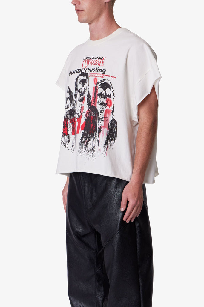 Grim Cutoff Tee - Off White | mnml