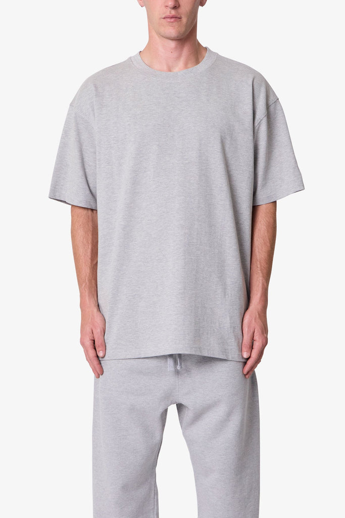 Heavy Basic Tee - Marled Grey | mnml | shop now