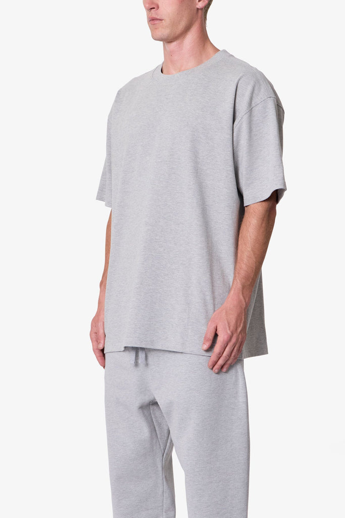 Heavy Basic Tee - Marled Grey | mnml | shop now