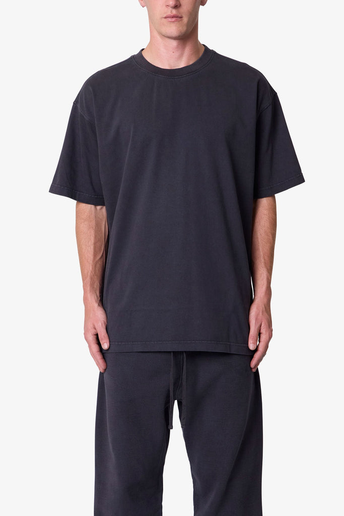 Heavy Basic Tee - Washed Black | mnml | shop now