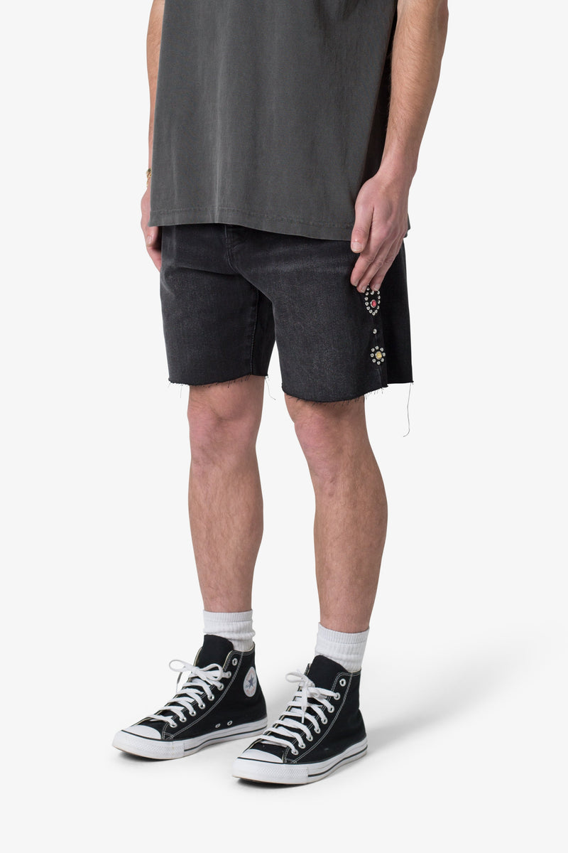 Mojave Denim Shorts - Black | mnml | shop now