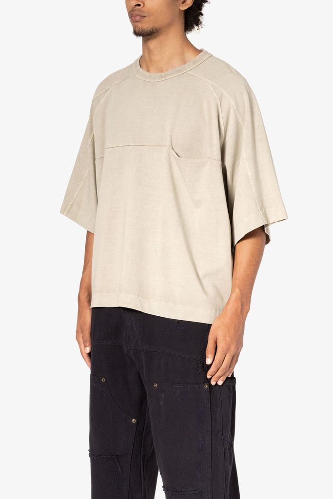 Paneled Hidden Pocket Tee - Washed Earth | mnml | shop now