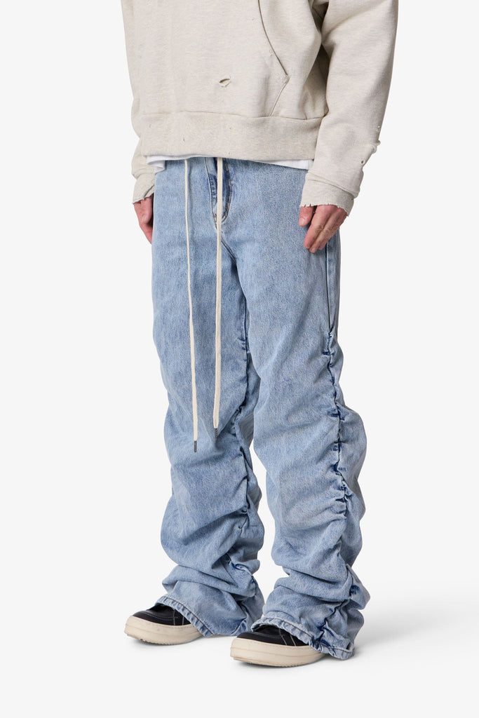 Ruched Denim - Light Blue | mnml