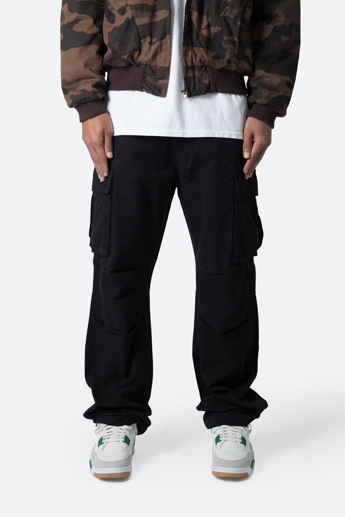 Ultra Baggy Vintage Cargo Pants - Black | mnml | shop now