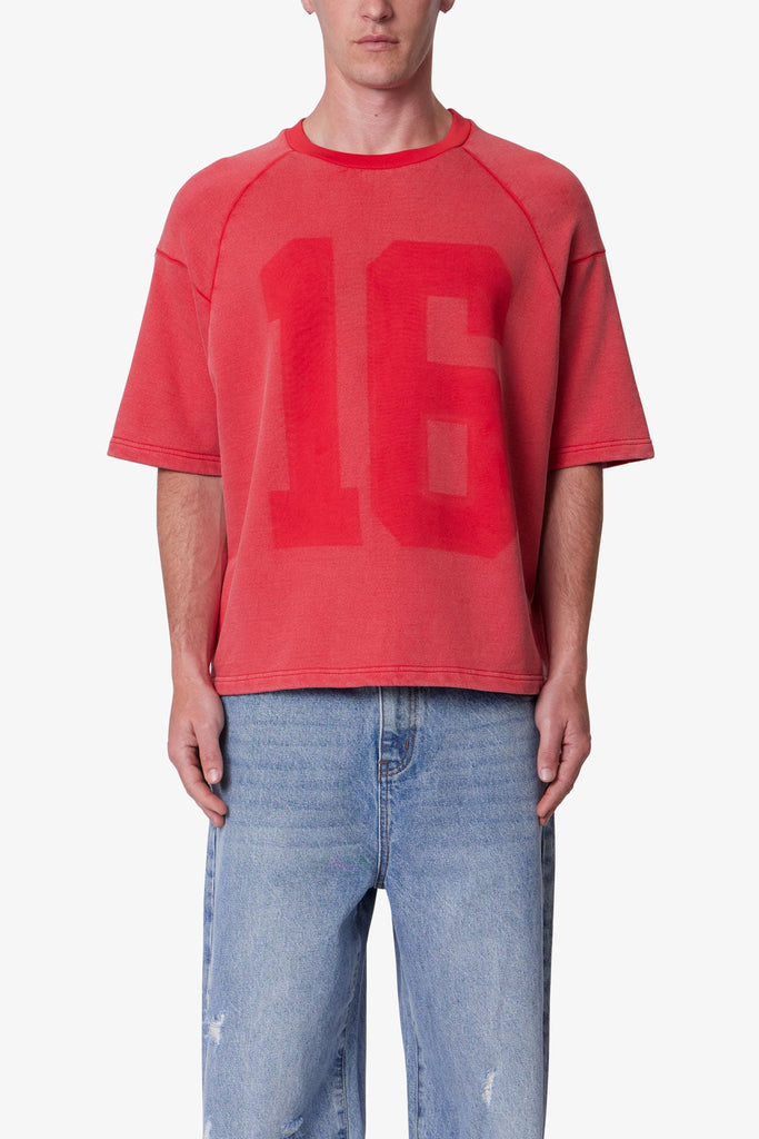 Vintage Terry Jersey Shirt - Red | mnml | shop now