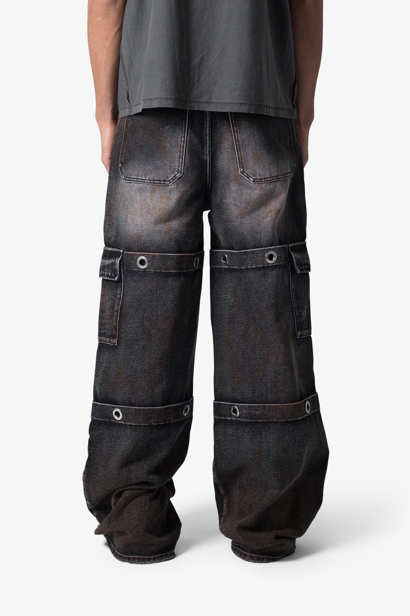 Void Baggy Ring Denim- Washed Black | mnml | shop now