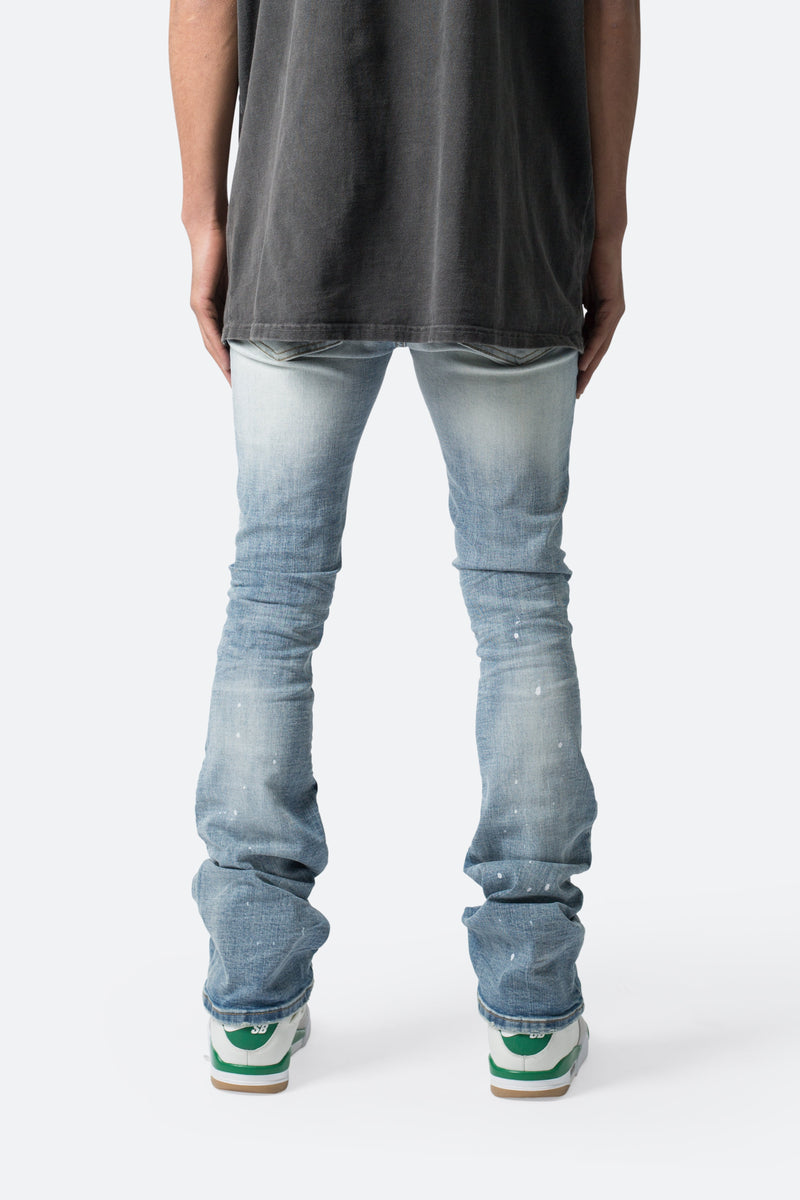 X598 Skinny Stacked Denim - Blue | mnml | shop now