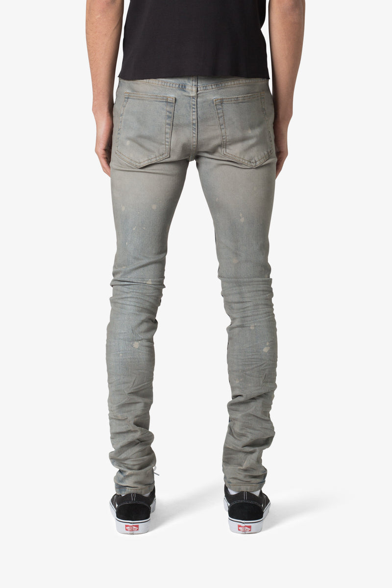 X607 Painted Skinny Denim - Blue | mnml | shop now