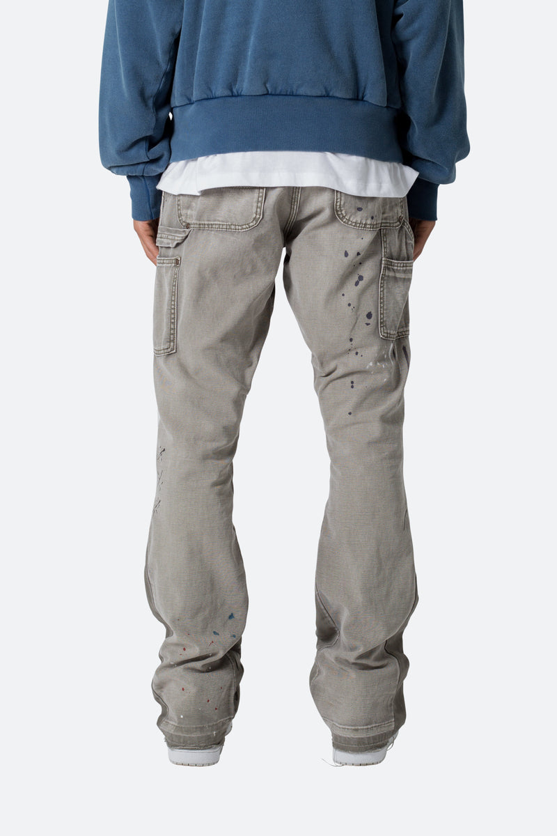 B243 Flare Denim - Olive | mnml | shop now